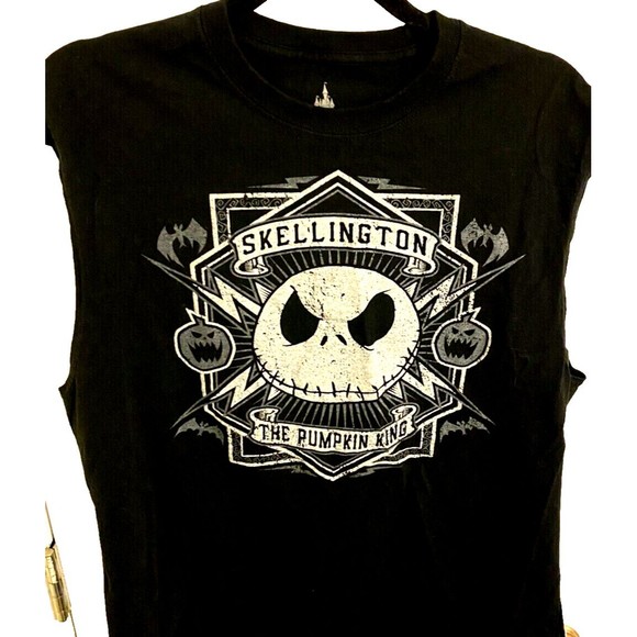 Disney | Shirts | Disney Parks Jack Skellington Pumpkin King Sleeveless Muscle Shirt Tnbc 2xl ...